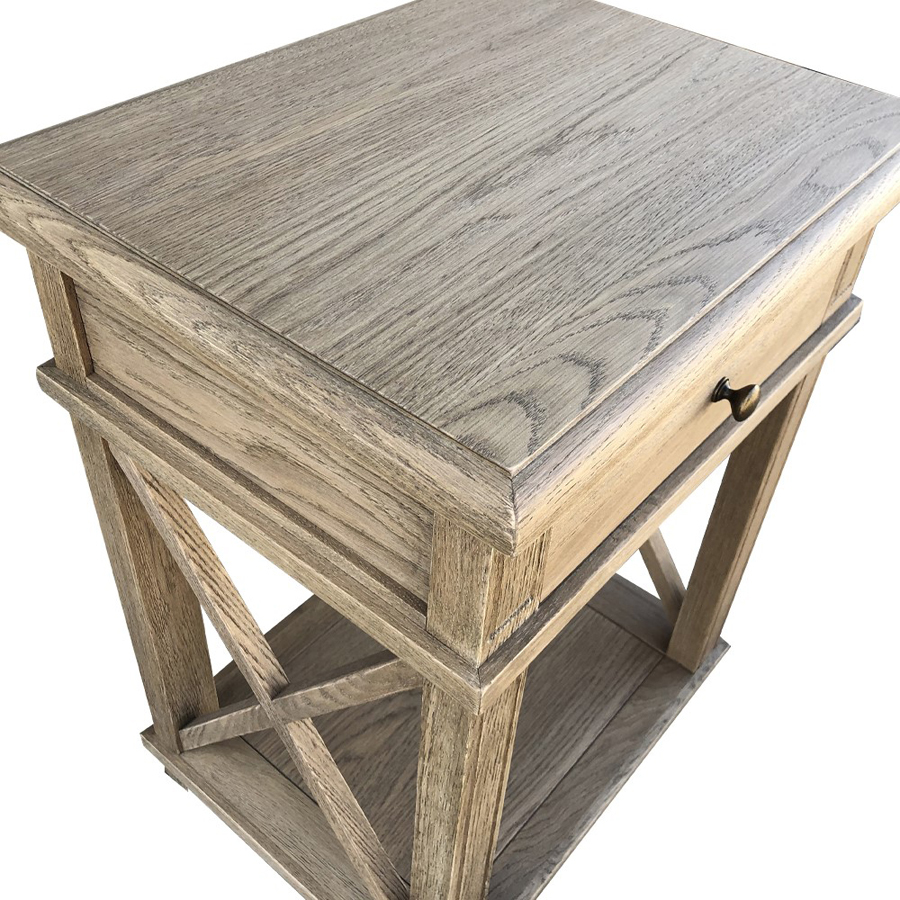 Hamilton Furniture Samuel Oak Wood Side Table | Temple & Webster