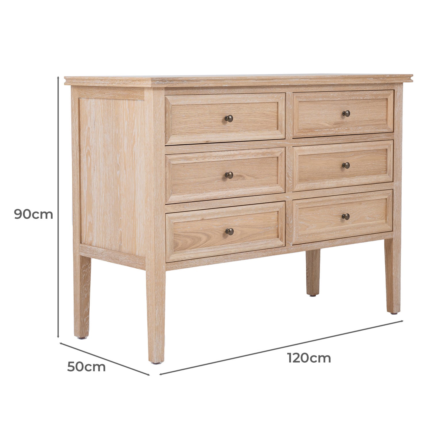Veluz 6 Drawer Chest | Temple & Webster