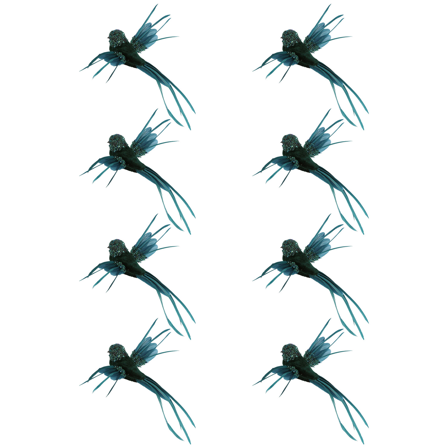 Green & Blue Bird Christmas Tree Clips | Temple & Webster