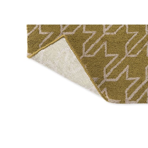 Mustard Houndstooth Outdoor Rug | Temple & Webster