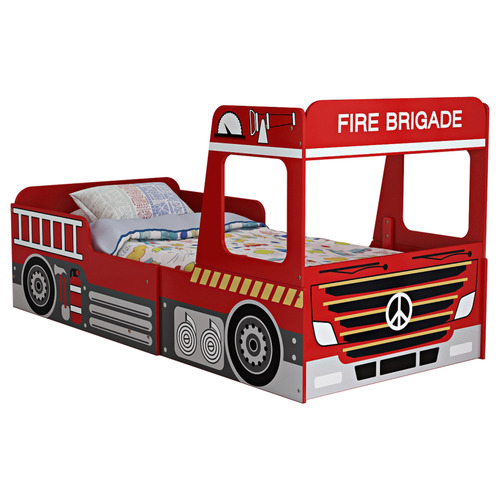 Gigi's Garden Laurence Adjustable Fire Truck Bed | Temple & Webster