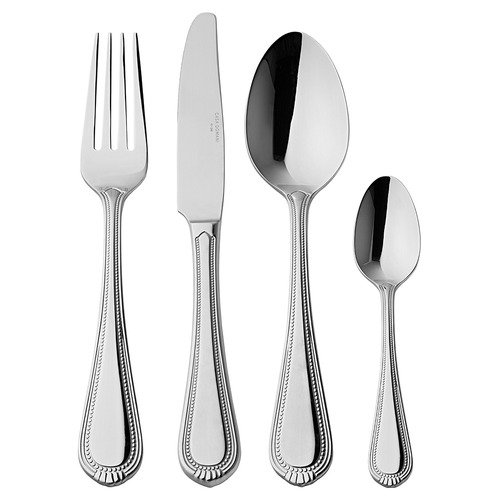Casa Domani 24 Piece Brocade Stainless Steel Cutlery Set | Temple & Webster
