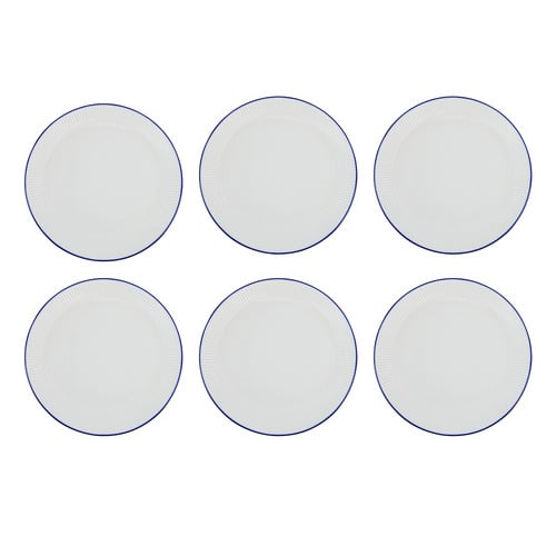 Cafe Blue Porcelain Coupe Dinner Plates | Temple & Webster