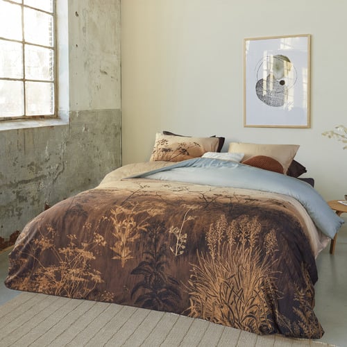 Bedding House Brown Judy Cotton Sateen Quilt Cover Set | Temple & Webster