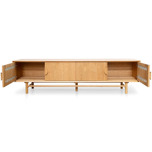 Lesing Oak Wood TV Unit | Temple & Webster