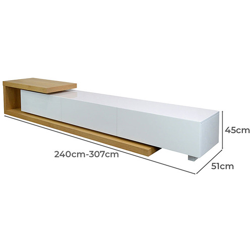 Harper & Hindley Elomina Extendable TV Unit | Temple & Webster