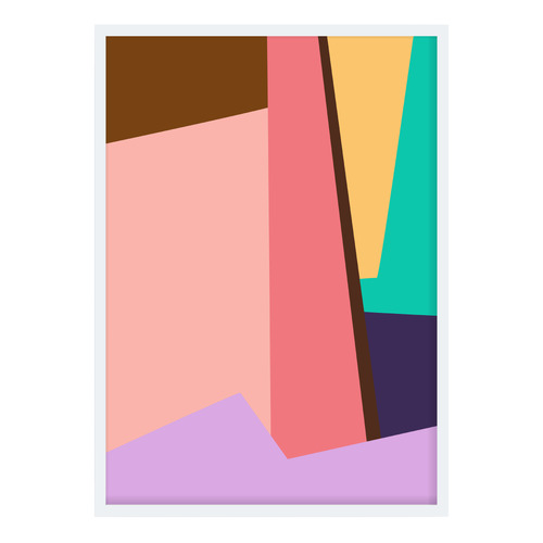 Spliced II Framed Printed Wall Art | Temple & Webster