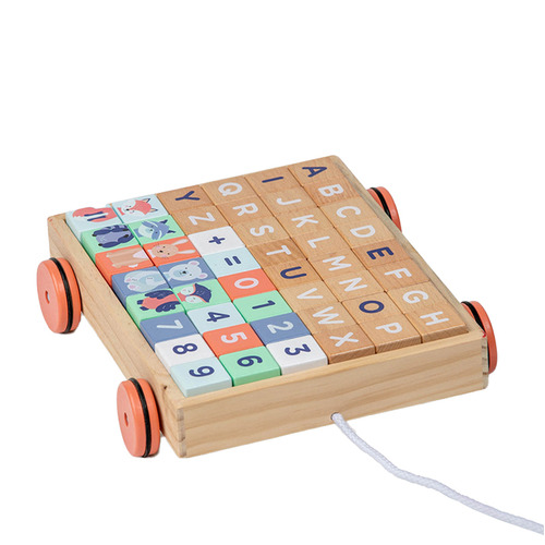 Moover 49 Piece Learning Blocks & Wagon Set | Temple & Webster