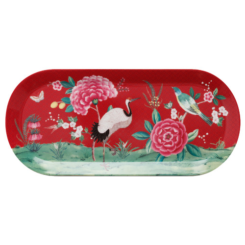 PipStudio Red Blushing Birds 33.3cm Oval Porcelain Platter | Temple ...