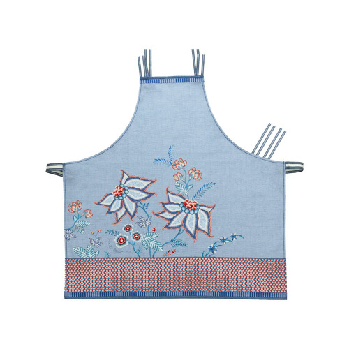 Blue Flower Festival Cotton Apron | Temple & Webster