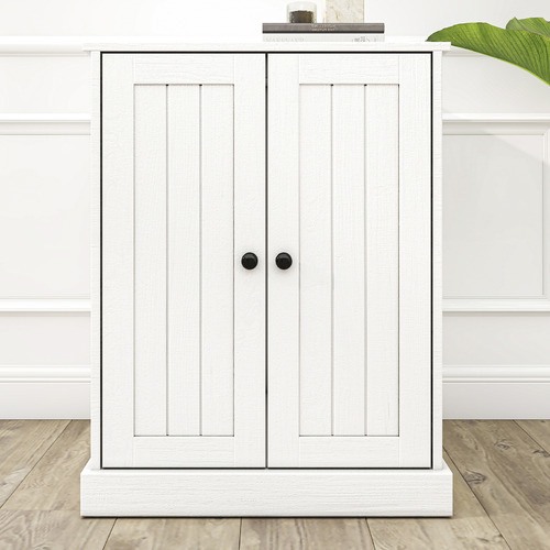 In Home Furniture Style White Hamptons Double Door Cupboard | Temple ...
