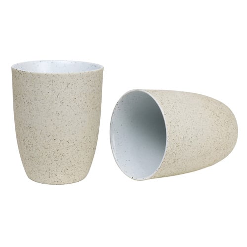 RobertGordon White Granite 330ml Stoneware Cups | Temple & Webster