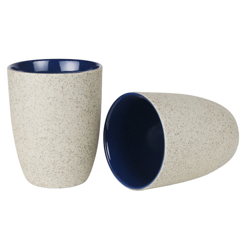 RobertGordon White Granite 330ml Stoneware Cups | Temple & Webster