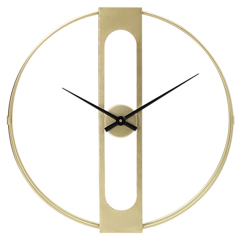 Toki 60cm Gold Clover Metal Wall Clock | Temple & Webster