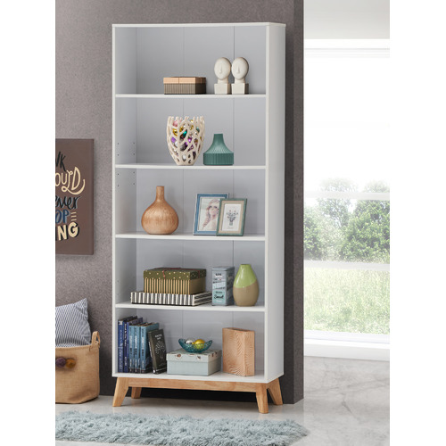 Core Living Anderson 5 Tier Bookshelf | Temple & Webster