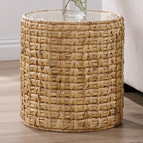 Core Living Belma Water Hyacinth Side Table | Temple & Webster