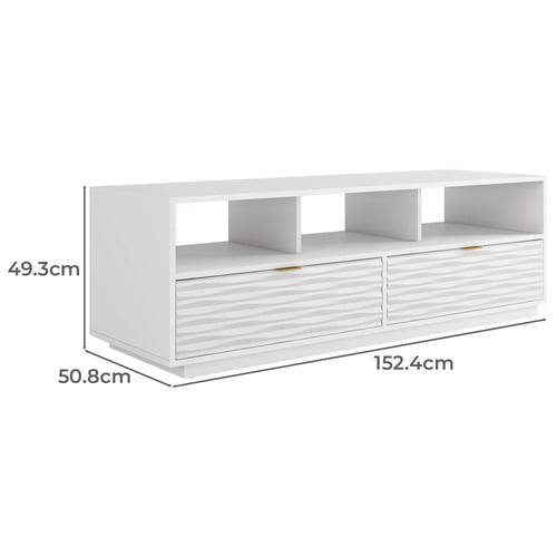 Cornelia 2 Drawer TV Unit | Temple & Webster