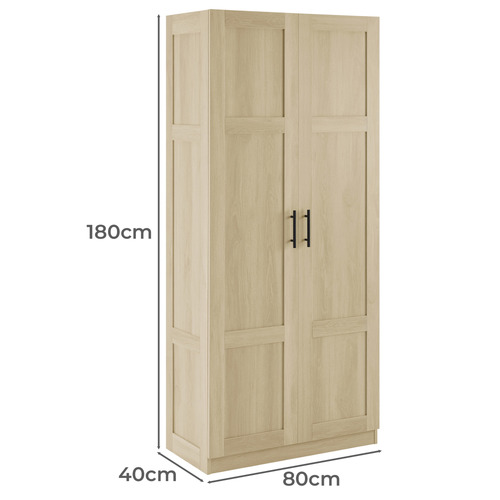 Core Living Morana 2 Door Broom Cupboard | Temple & Webster