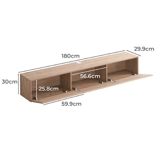 Core Living Bree 3 Door Floating TV Unit | Temple & Webster