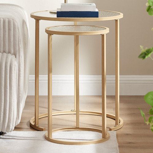 2 Piece Lennon Nesting Side Table Set | Temple & Webster