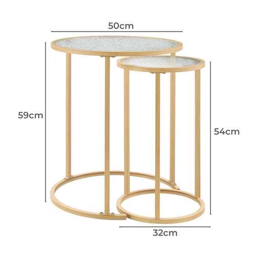 Core Living 2 Piece Lennon Nesting Side Table Set | Temple & Webster