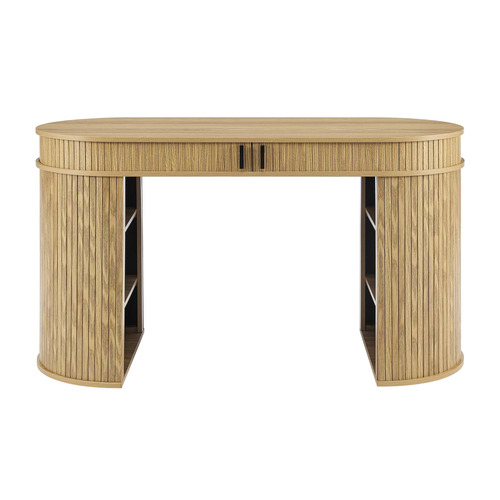 Callix 2 Door Study Desk with Storage Shelves | Temple & Webster