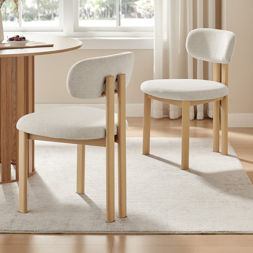 Core Living Landree Upholstered Dining Chairs | Temple & Webster