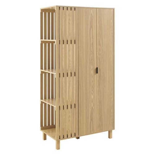 Core Living Anela 2 Door 4 Shelf Wardrobe | Temple & Webster