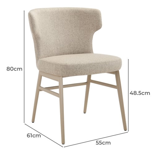 Lael Chenille Dining Chairs | Temple & Webster