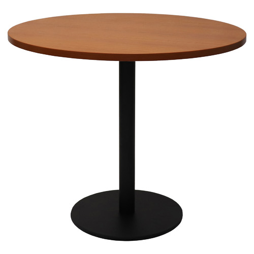 Rein Office Black Base Lawson Round Meeting Table | Temple & Webster
