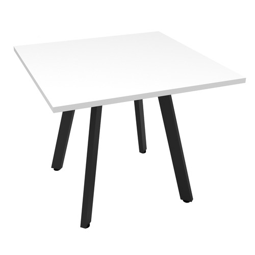 Eternity White Square Office Table | Temple & Webster