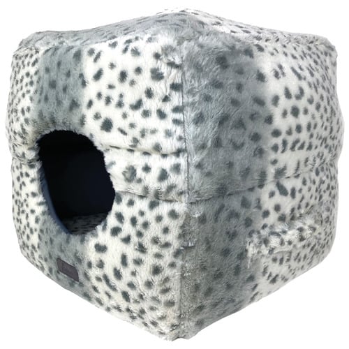 Snow Leopard Multi-Cube Cat Bed | Temple & Webster