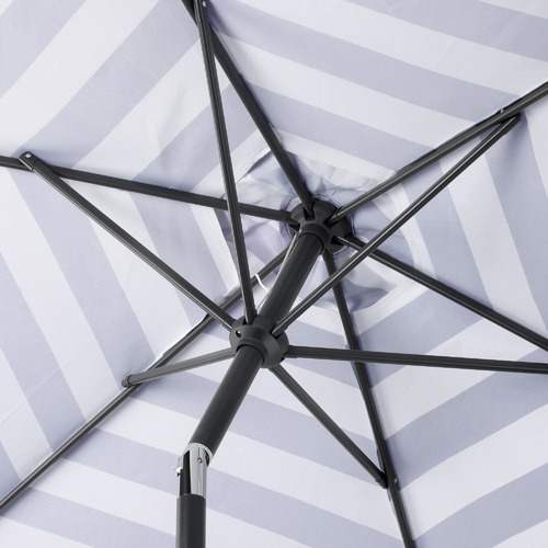 Temple & Webster 2.2m Striped Brighton Market Umbrella