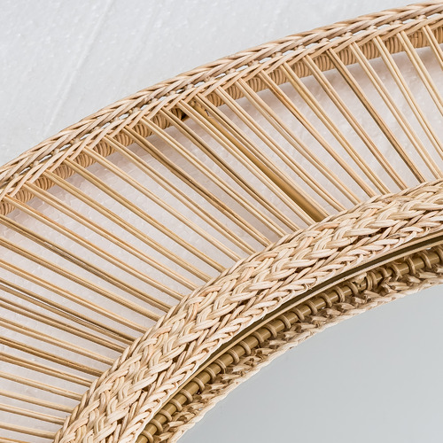 Temple & Webster Cora Round Rattan Mirror