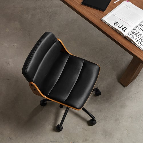 Temple & Webster Rocket Faux Leather Executive Office Chair