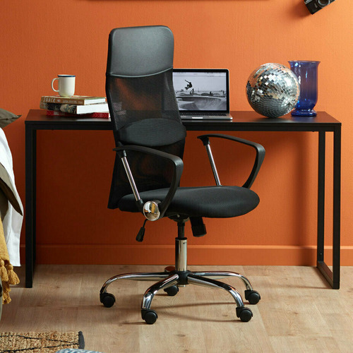 Temple & Webster 140cm Carnegie Office Desk & High Back Mesh Office ...