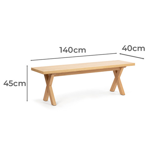 Temple & Webster Brighton Oak Bench