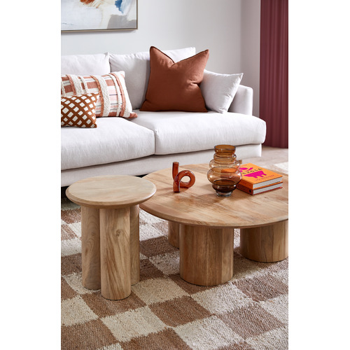 Temple & Webster Brooklyn Check Hand-Woven Jute Rug