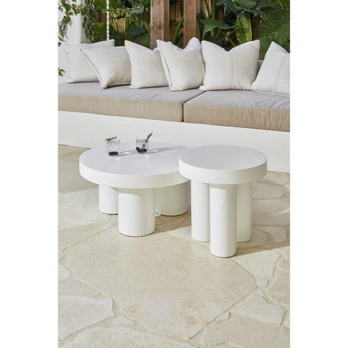 Temple & Webster Makkari Polystone Outdoor Coffee Table