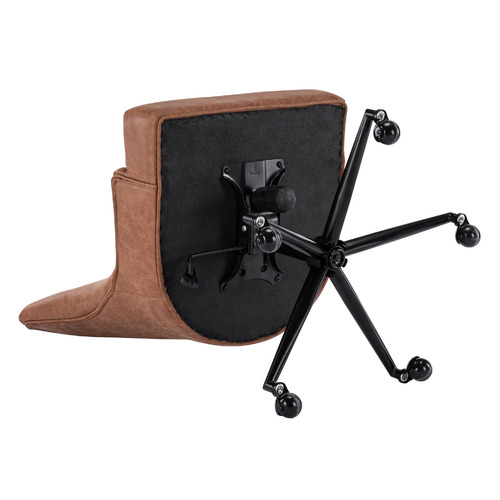 Temple & Webster Oscar Desk & Tan Windsor Office Chair Set