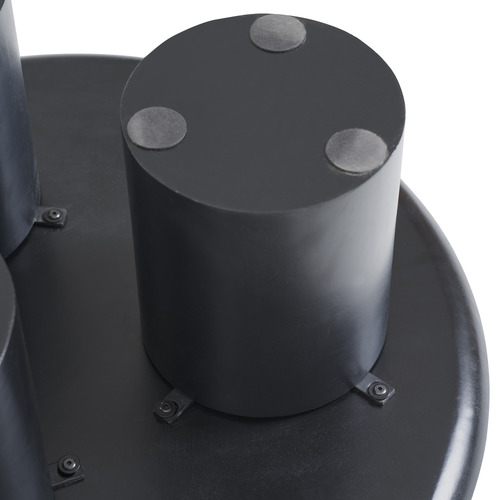 Temple & Webster Clover Mango Wood Pillar Leg Coffee Table