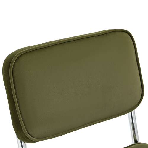 Temple & Webster Martin Cesca Replica Cantilever Velvet Dining Chairs