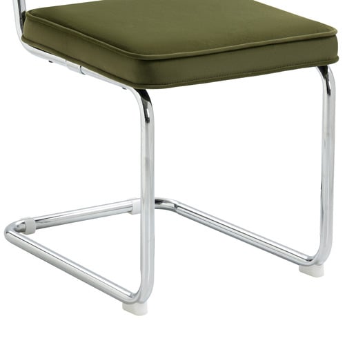 Temple & Webster Martin Cesca Replica Cantilever Velvet Dining Chairs