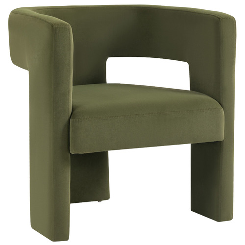Temple & Webster Pomaire 3 Legged Velvet Occasional Chair