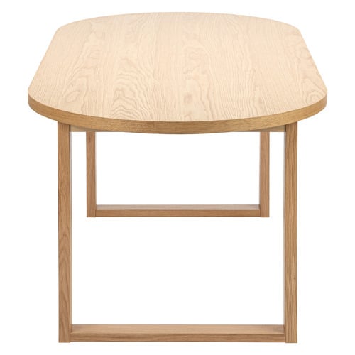 Temple & Webster 190cm Oval Ski-Leg Oak Wood Dining Table
