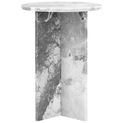 Temple & Webster Maria Marble Side Table