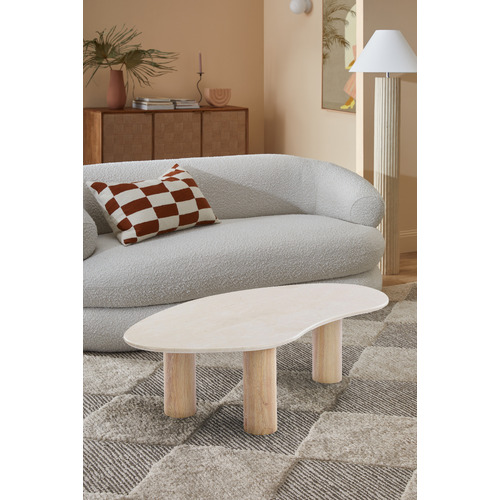 Temple & Webster Iggy Irregular Marble Coffee Table