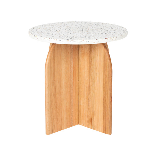 Temple & Webster Vera Terrazzo Outdoor Side Table