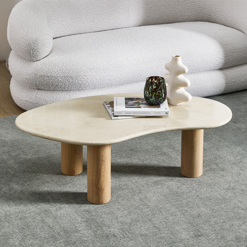 Temple Webster Iggy Irregular Marble Coffee Table