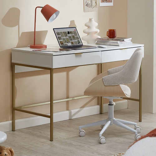 Temple & Webster Marlene 2 Drawer Desk